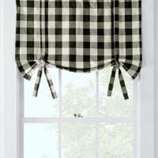 Buffalo Check Valance - Etsy