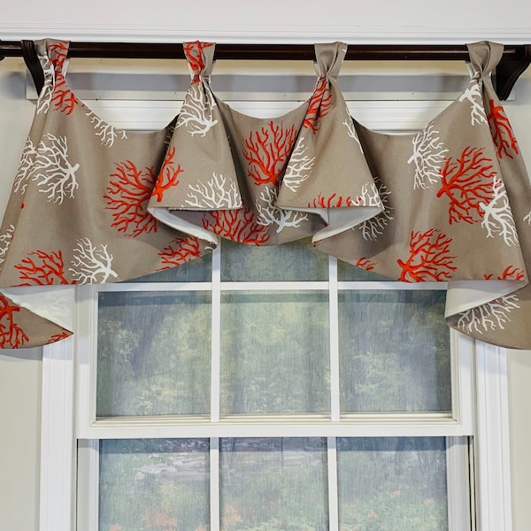 Coral Valance - Etsy