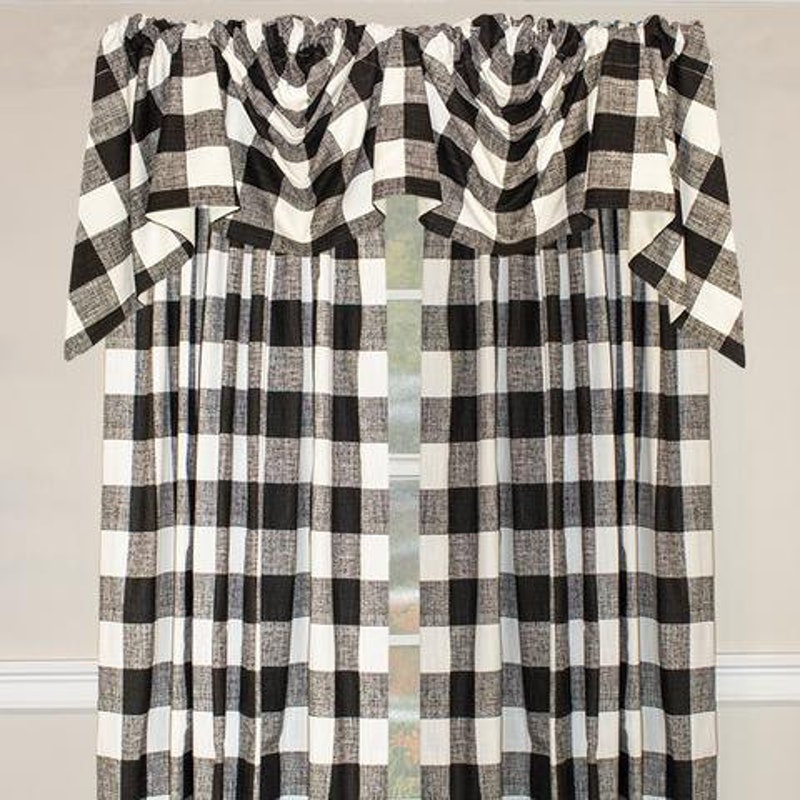 Buffalo Check Curtains - Etsy