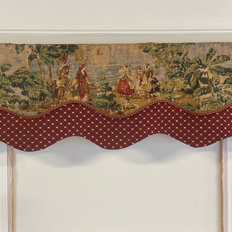 Toile Valance - Etsy