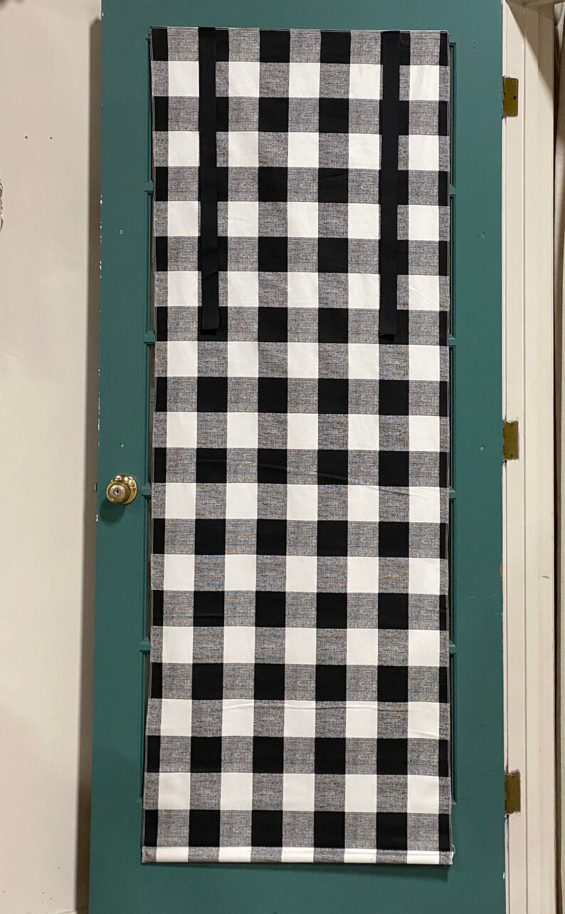 Buffalo Check French Door Curtain - Etsy