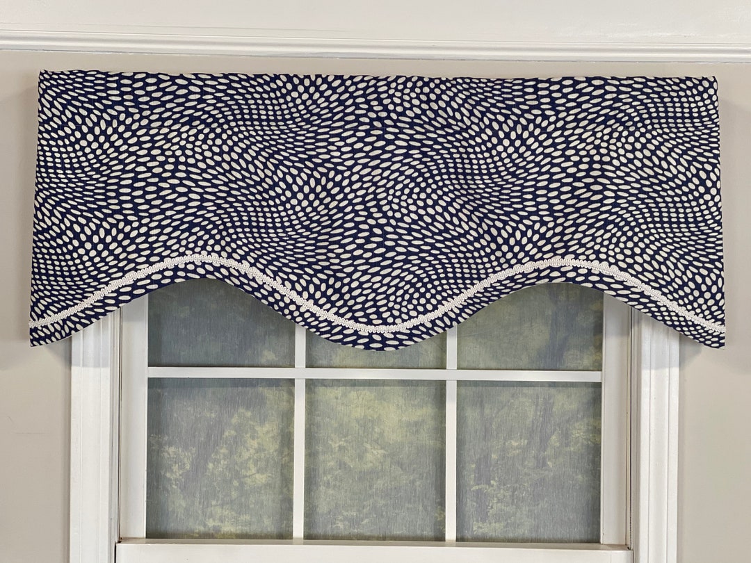 Scott Living Shaped Valance With Trim - Etsy