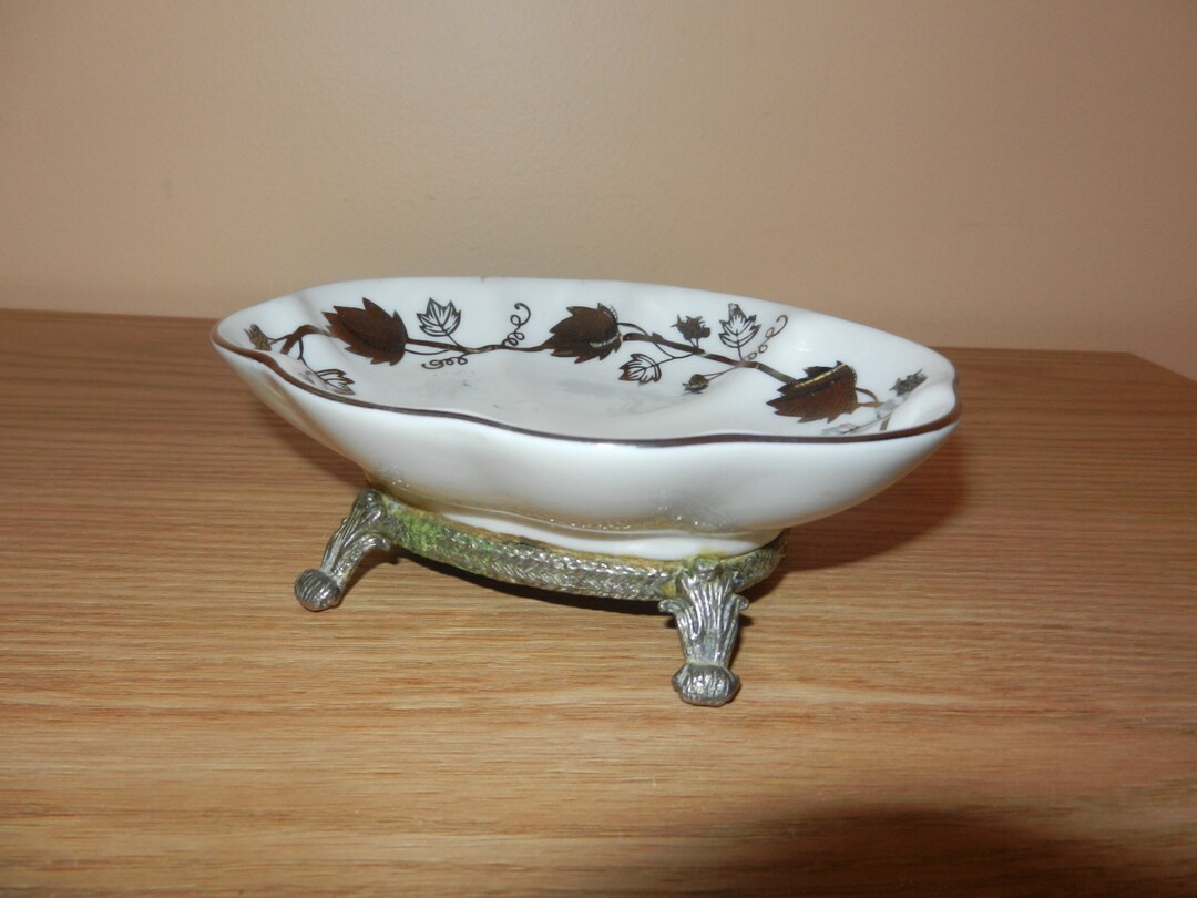 Vintage Soap Dish - Silver Base - Etsy
