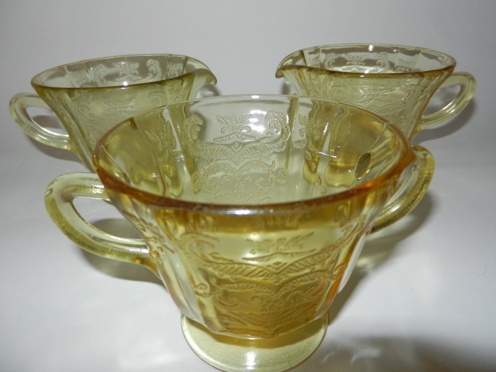 Depression Glass Federalist Glass Madrid Pattern Glass - Etsy