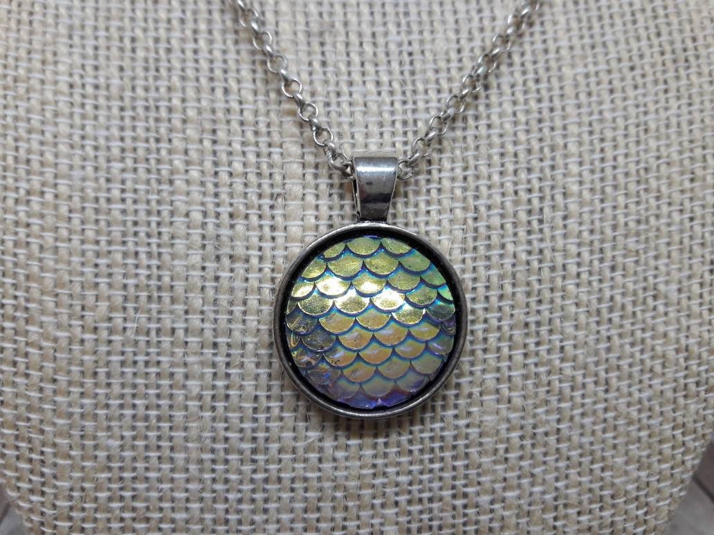 20mm Mermaid Scale Pendant Dragon Scale Jewelry Mermaid - Etsy