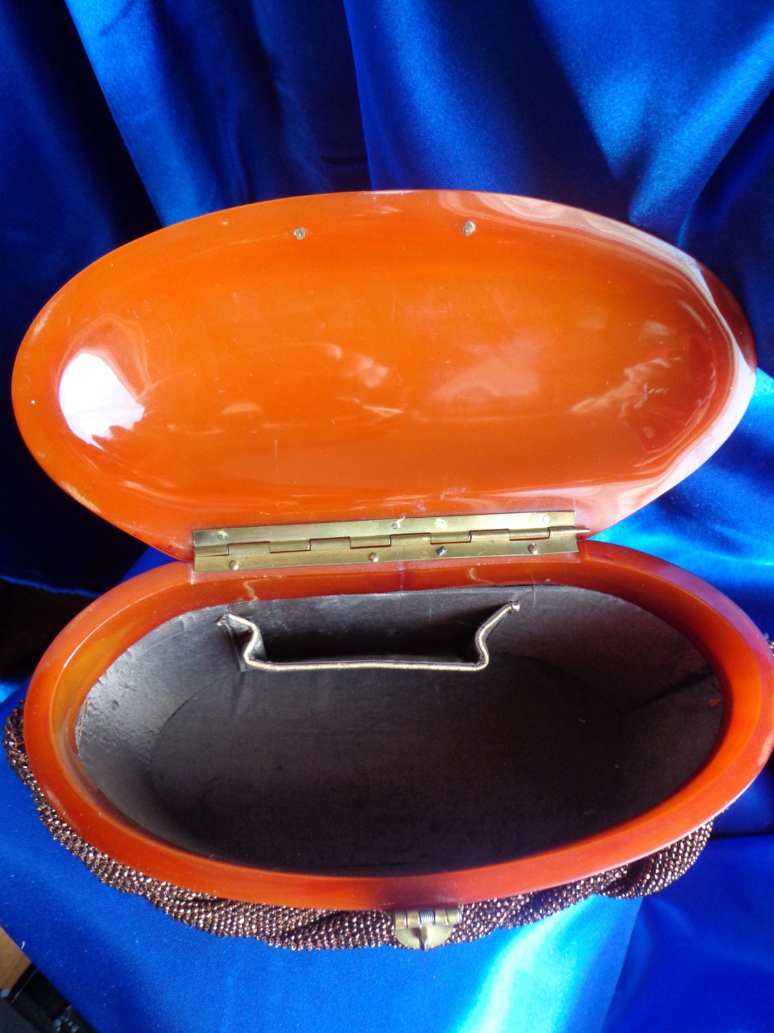 Vintage Chocolate Seed Beaded Purse With Raised Tortoise Color - Etsy