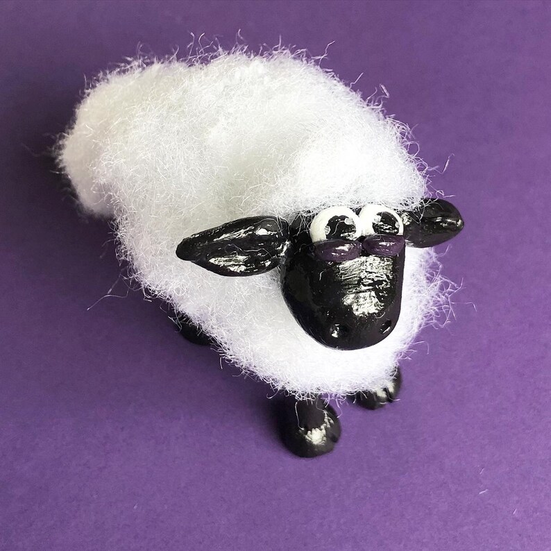 Cute Handmade Sheep Figurine-sheep Lover Gift|clay Sculpture|farm House ...