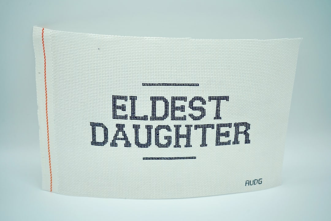 Eldest Daughter Needlepoint Canvas, Hand Painted, Stitch Painted ...