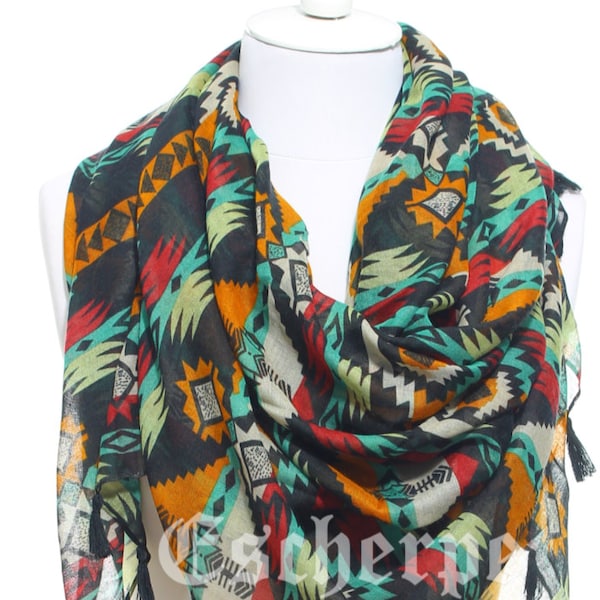 Aztec Scarf - Etsy