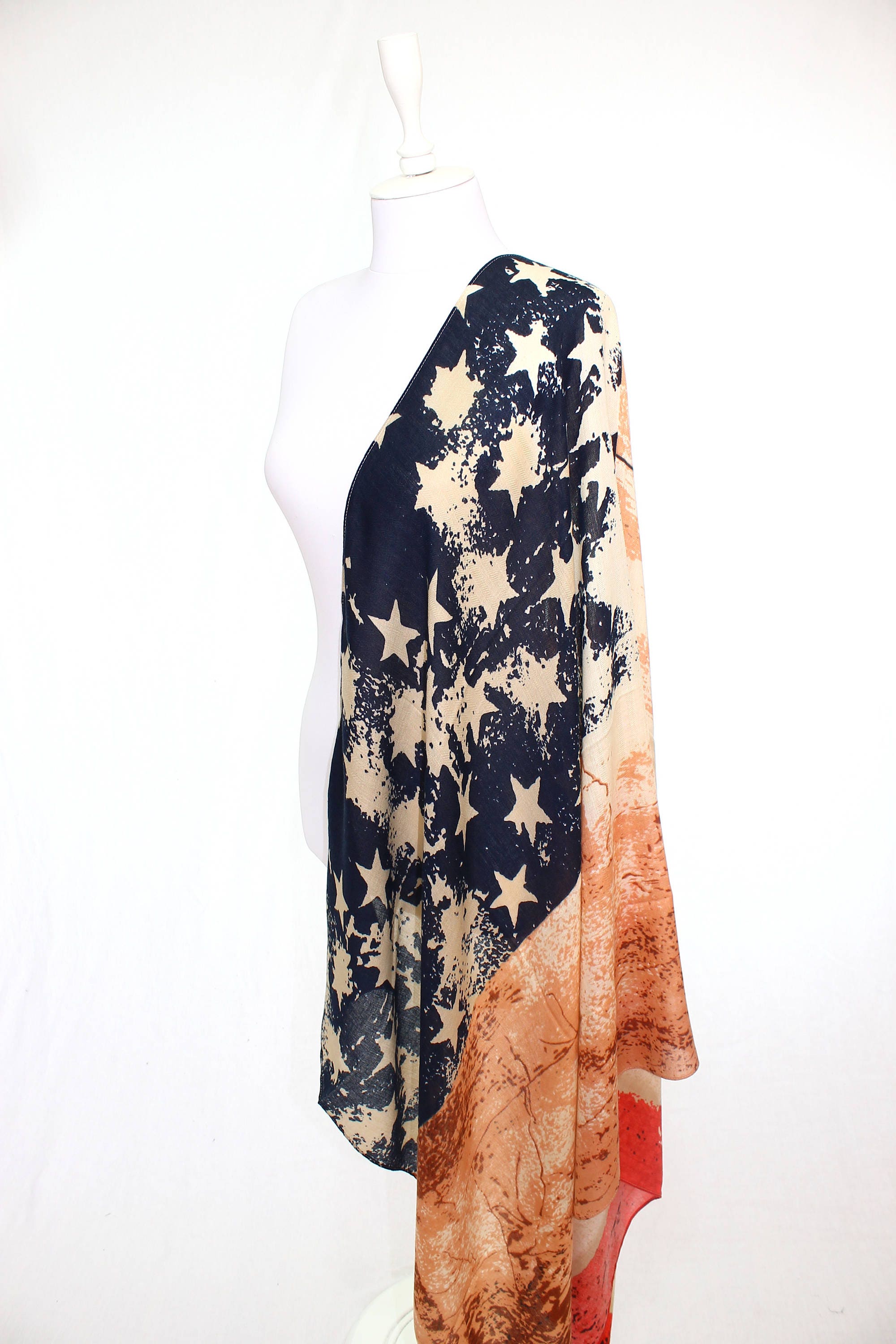 American Flag Scarf, Fourth of July,july 4th,independence Day,us Flag ...