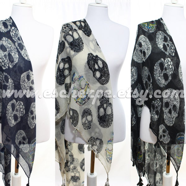 Skull Scarf - Etsy