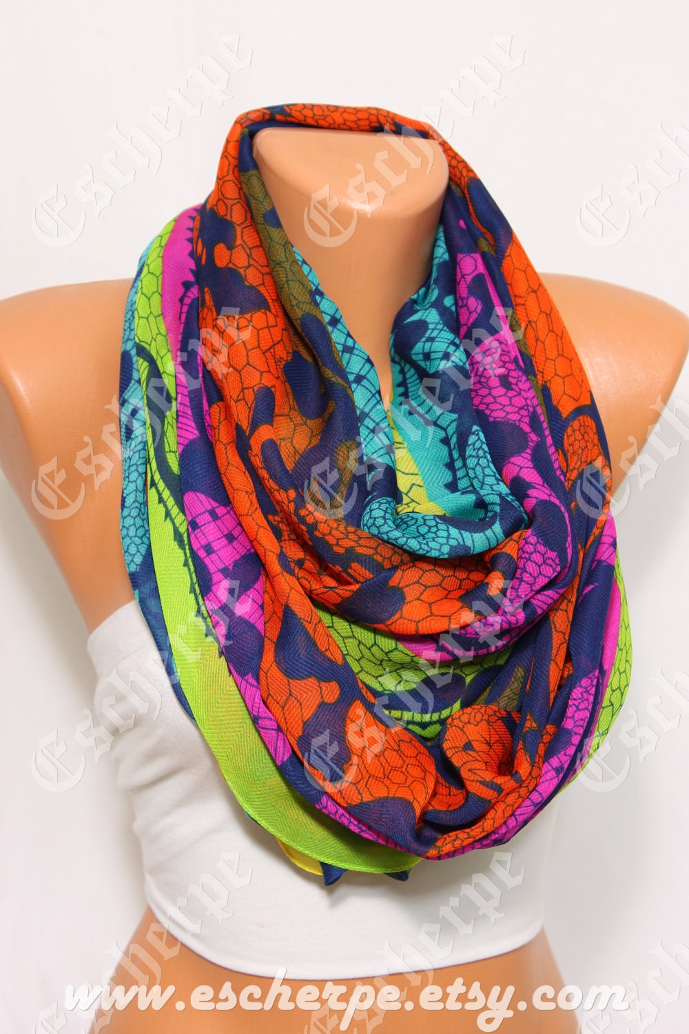Lace Patterned Multicolor Lightweight Silk Soft Scarf Women - Etsy