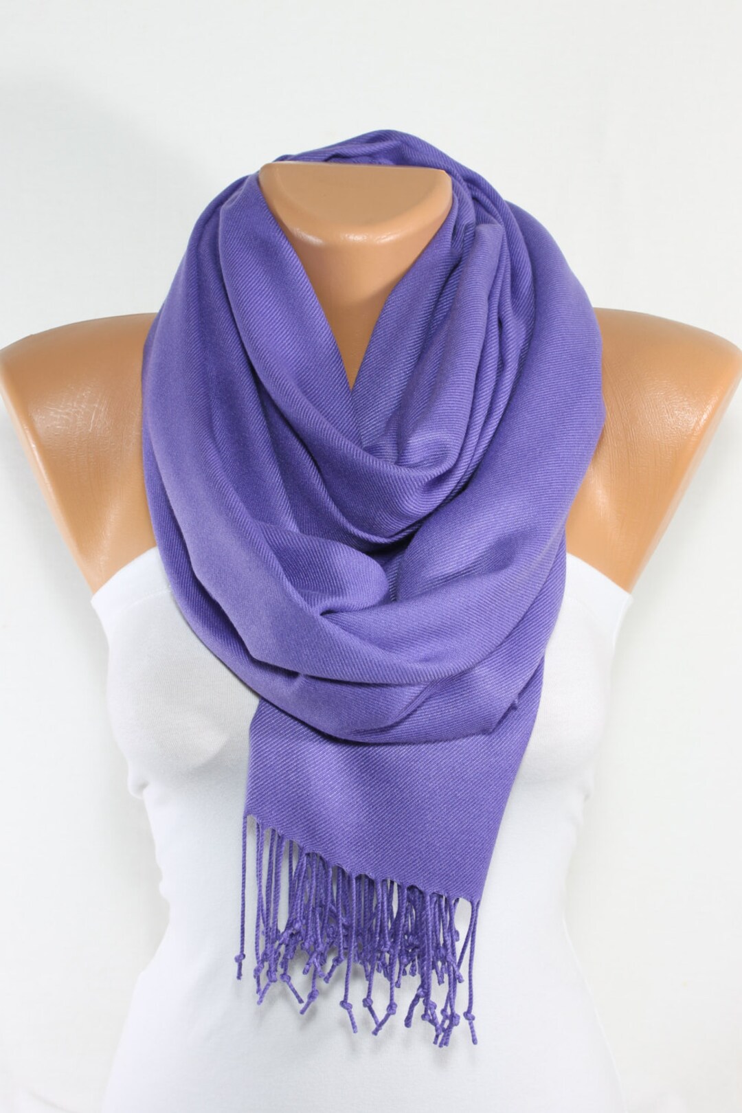 Violet Scarf Oversize Pashmina Scarf Spring Scarf Violet Shawl Gift ...