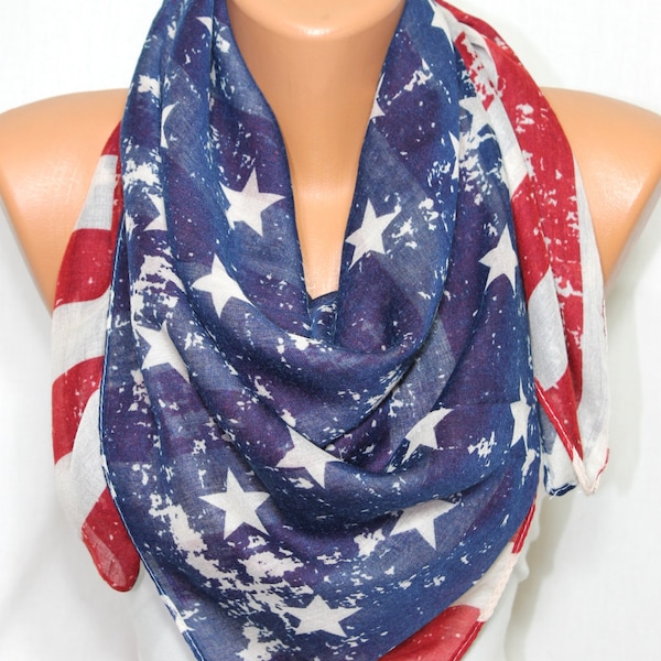 American Flag Scarf - Etsy