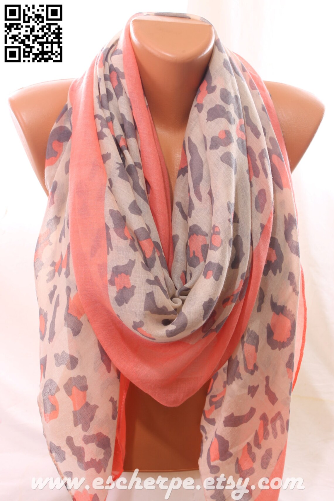 Leopard Animal Print Spring Summer Trending Scarf Infinity - Etsy