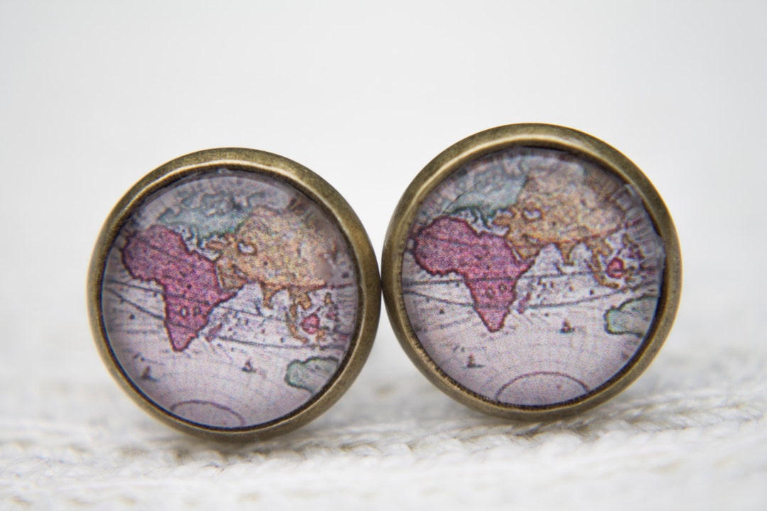 Ancient World Map Cuff Links - Etsy