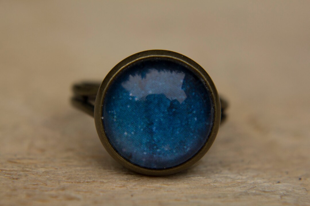 Blue Galaxy Ring, Solar System Ring, Planet Ring,universe Ring ...