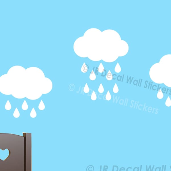 Rain Drop Stickers - Etsy