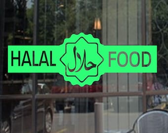 Halal Window Sign | Etsy