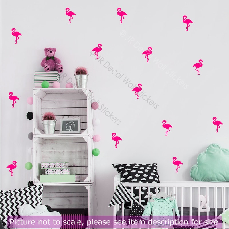 Flamingo Wall Decals - Etsy