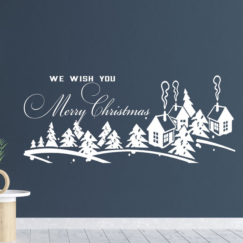 Village Wall Decal - Etsy