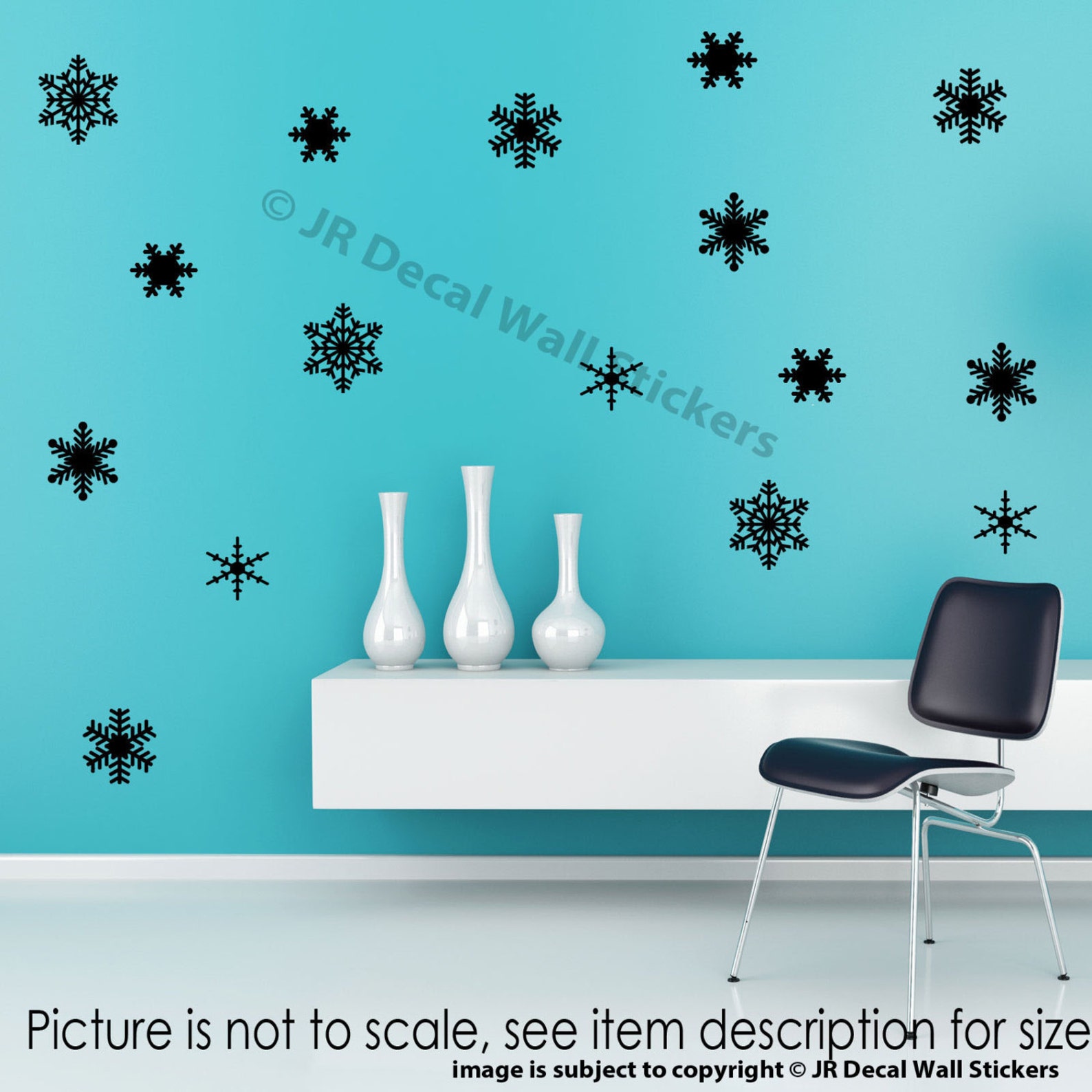 28 X Snowflake Wall Stickers Christmas Wall Decals Christmas | Etsy