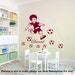 Kids Playing Football Stickers, Nursery Wall Stickers, Nursery Wall ...