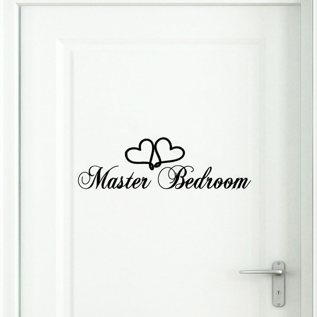 Master Bedroom Door Sign, Door Sign Stickers, Sign for Door ...