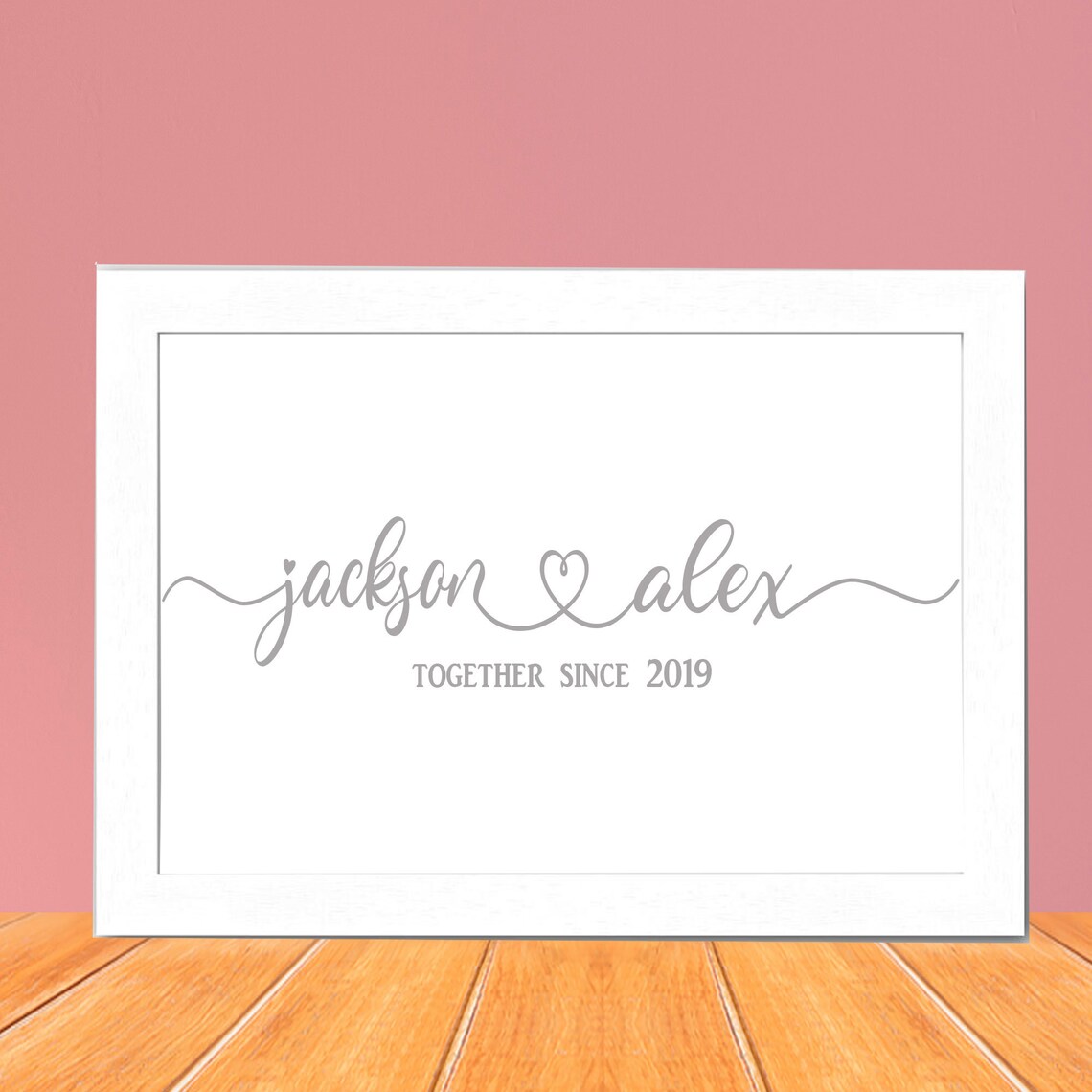 Couple Personalised Name Print, Bedroom Wall Art, Couples Gift Home ...