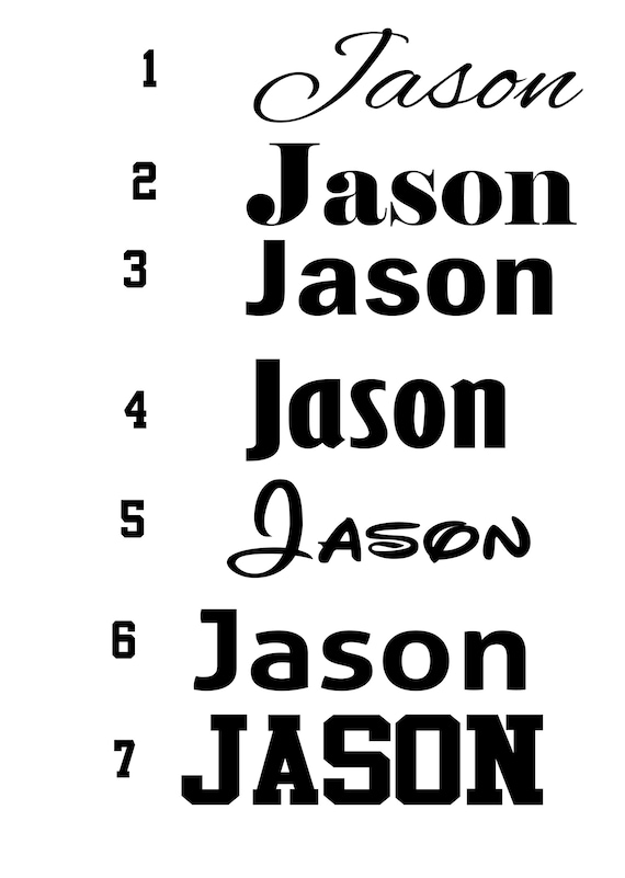 The Name Jason In Cursive