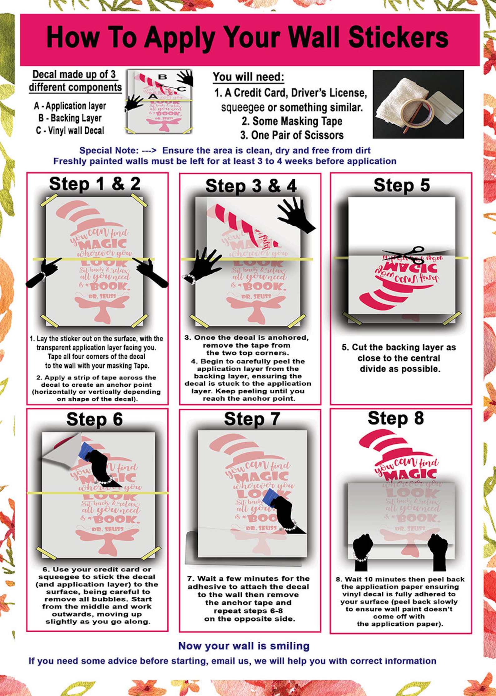 Monkey Height Chart for Kids Wall Sticker Koala Bear Monkey - Etsy UK