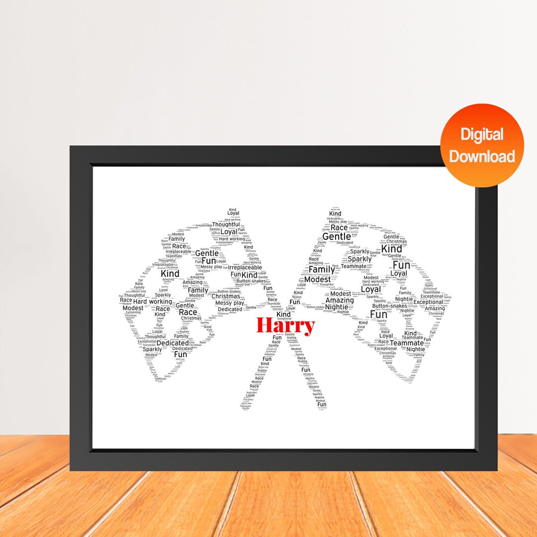 Personalised Checkered Flag Word Art Print, Custom Checkered Flag Word ...