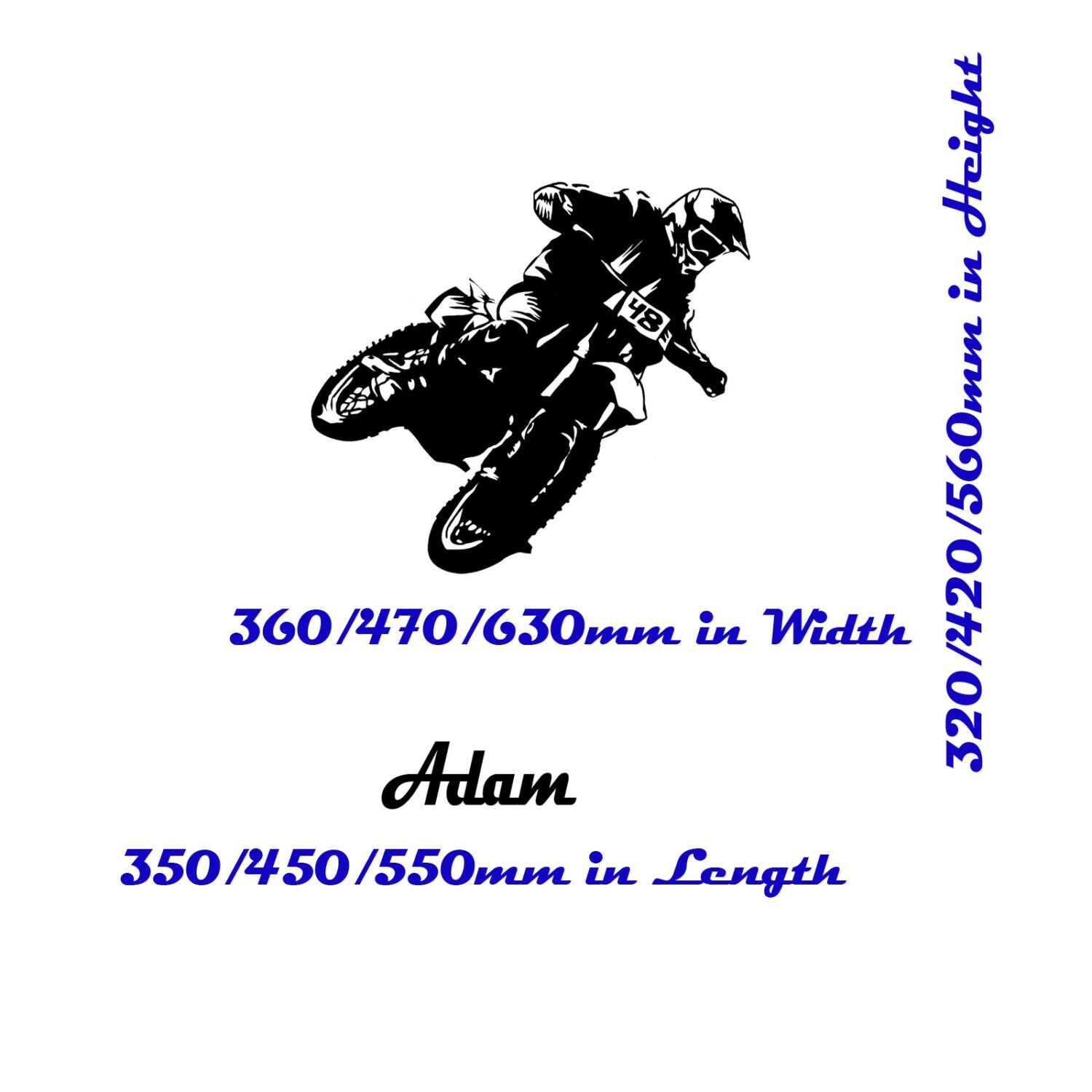 Sports Motor Race Bike Personal Name Boy Bed Room Stickers - Etsy