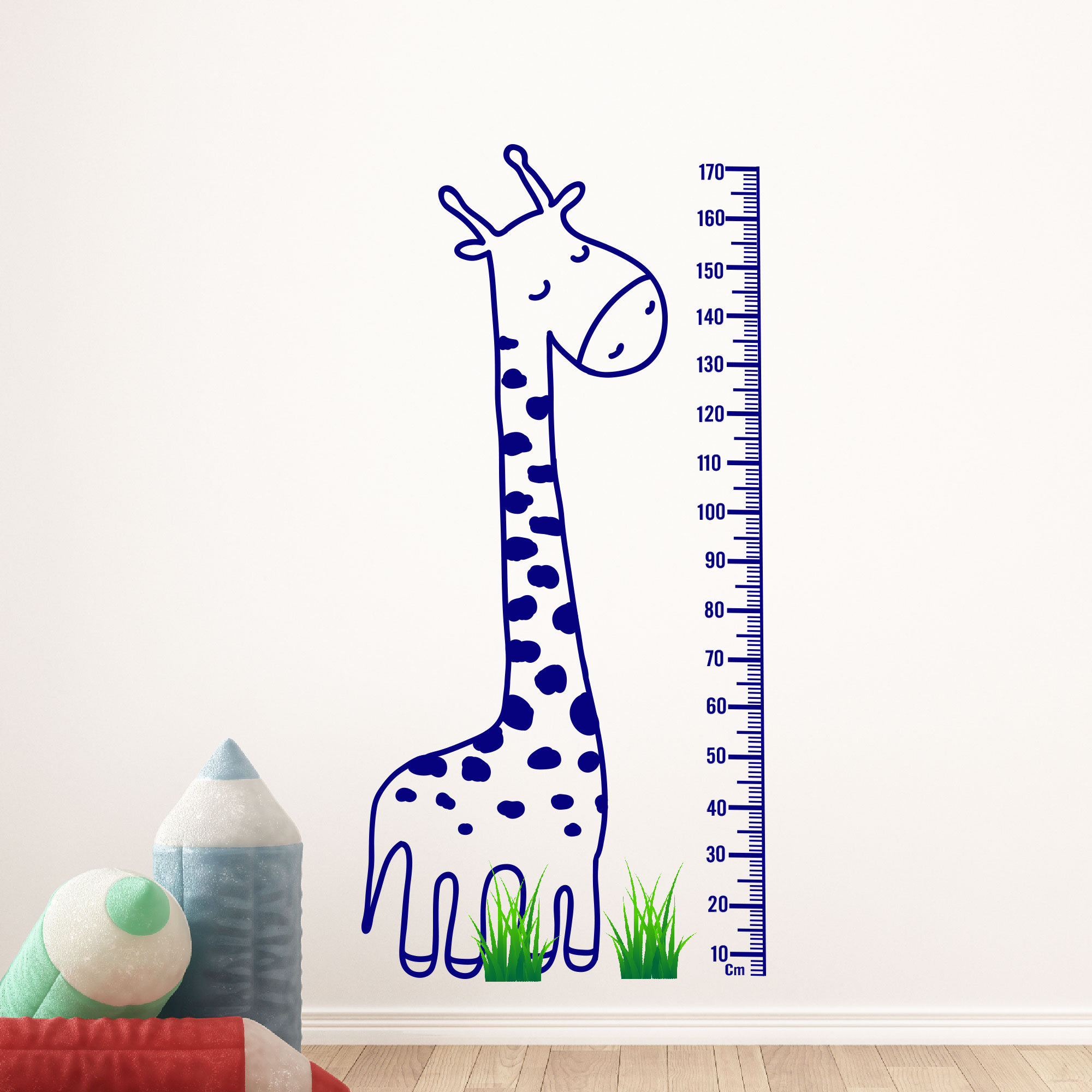 Giraffe Height Chart for Kids Wall Sticker Jungle Animal - Etsy Canada