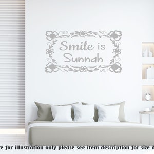 Smile is Sunnah - Islamic Wall Art Sticker Muslim Home Decor Removable ...