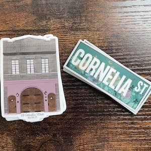 Cornelia Street Apartment Sticker & Cornelia Street Sign Sticker Taylor ...