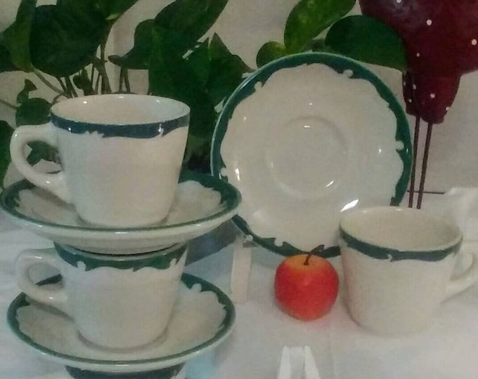 Shenango & Syracuse China Set of 4 Cups N Saucers - Etsy