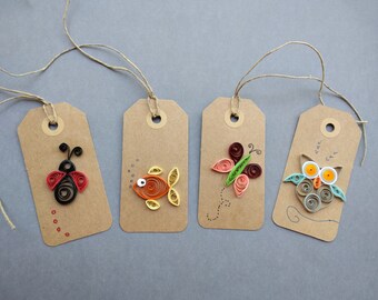 Quilled Gift Tags - Etsy
