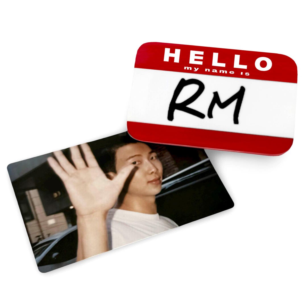 RM RPWP "lost" Inspired "hello My Name is Rm" Acrylic 2 Layer, Laser ...