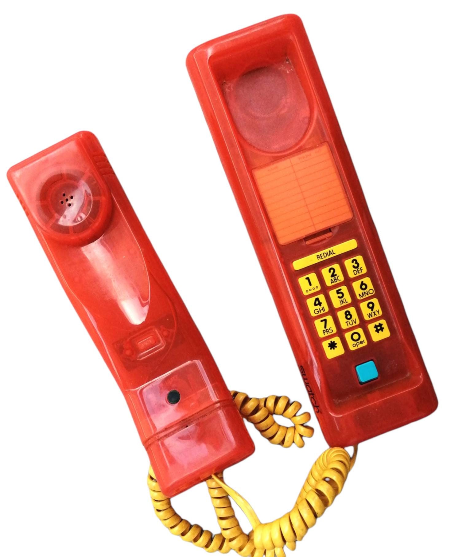 Telephones & Handsets 1989s. Very rare Swatch vintage twin phone made ...