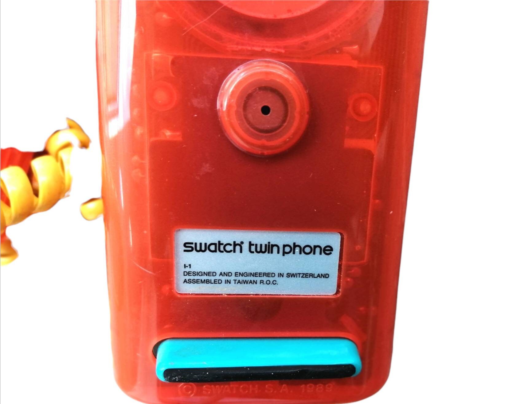 Telephones & Handsets 1989s. Very rare Swatch vintage twin phone made ...