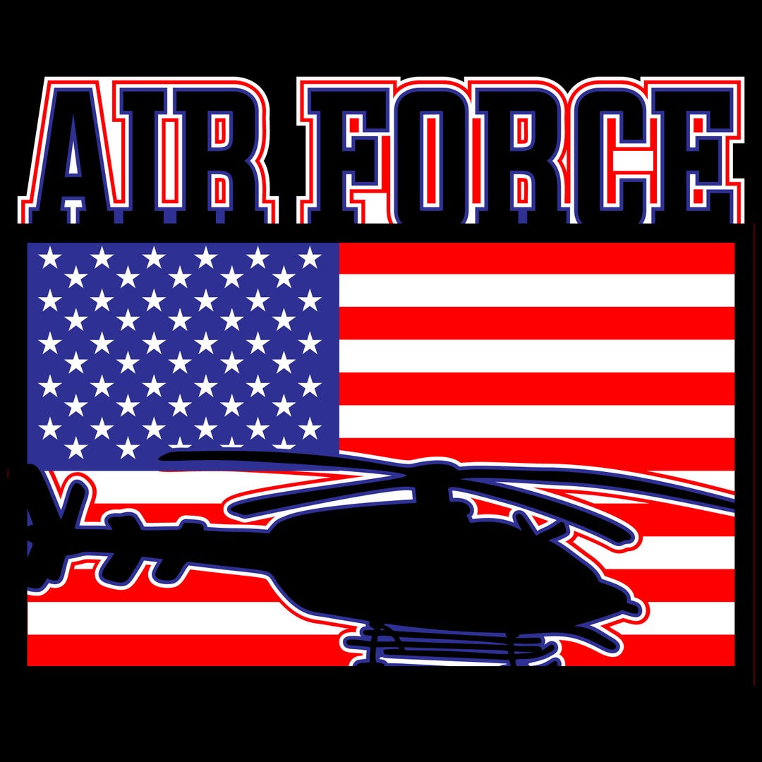 3D USA Flags Layered Svg Png File Bundle Air Fore Army Marines Coast ...
