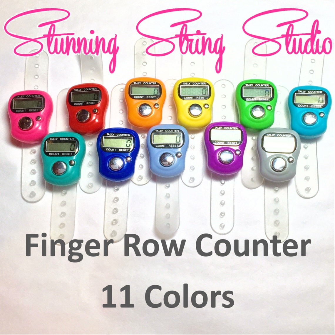 Finger Row Counter 11 Color Options | Etsy