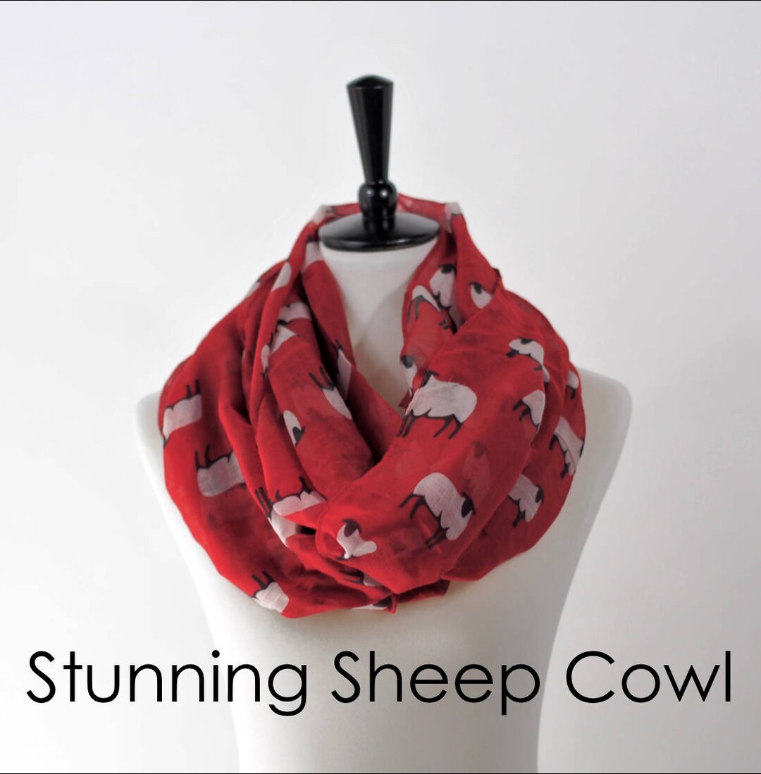 NEW Sheep Infinity Cowl - Your Choice of Colors - Etsy