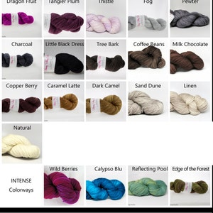 Sonar Shawl Yarn Kit Stunning Superwash Fingering Weight 100% Superwash ...