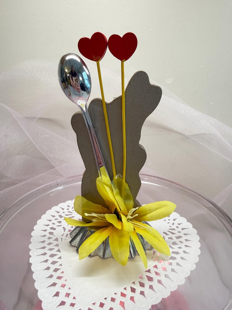 Anthropomorphic Spoon and Bottle Valentine Assemblage ~ Vintage ...