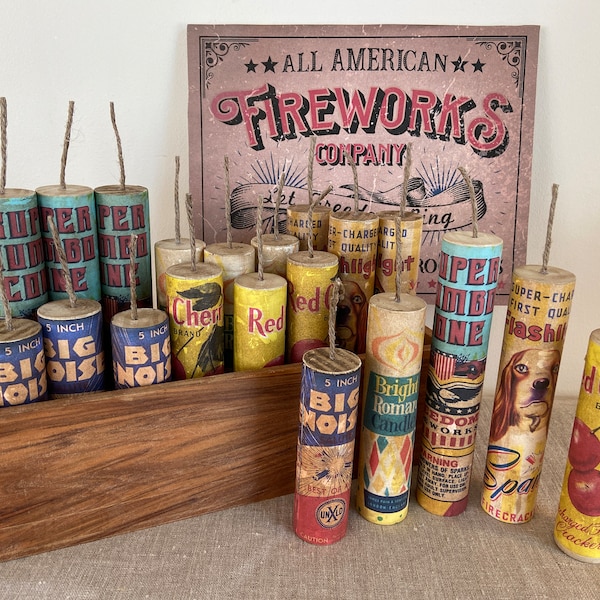 Wood Fireworks - Etsy