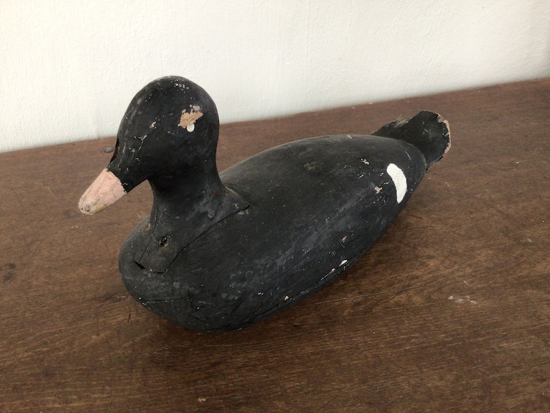 Antique/ Vintage Hand Carved “coot” Decoy - Etsy