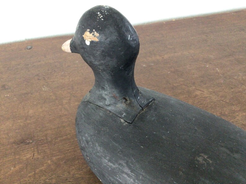 Antique/ Vintage Hand Carved “coot” Decoy - Etsy