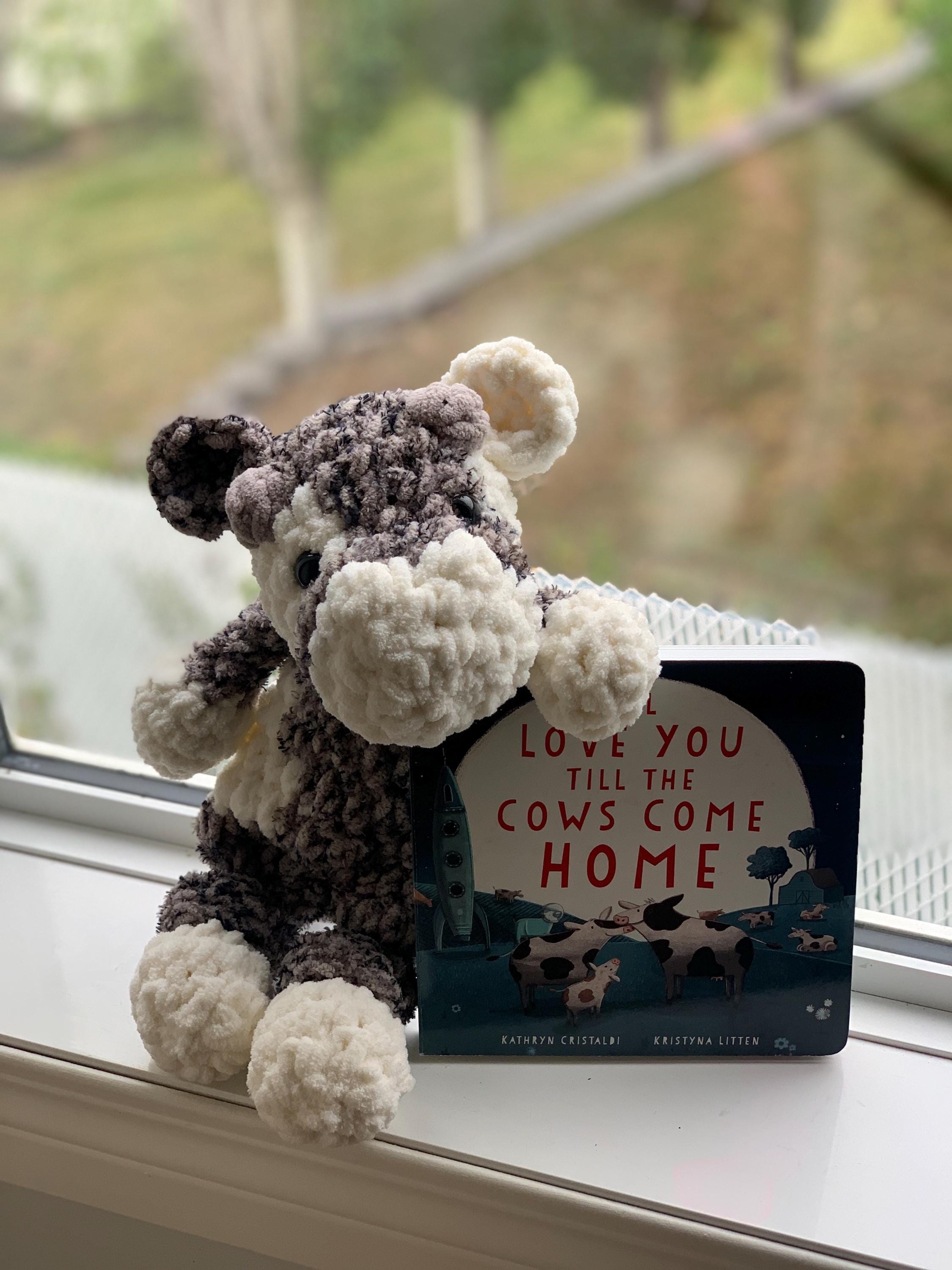 Cow and Book Gift Set, Handmade Super Soft Cow and “i’ll Love You Till ...